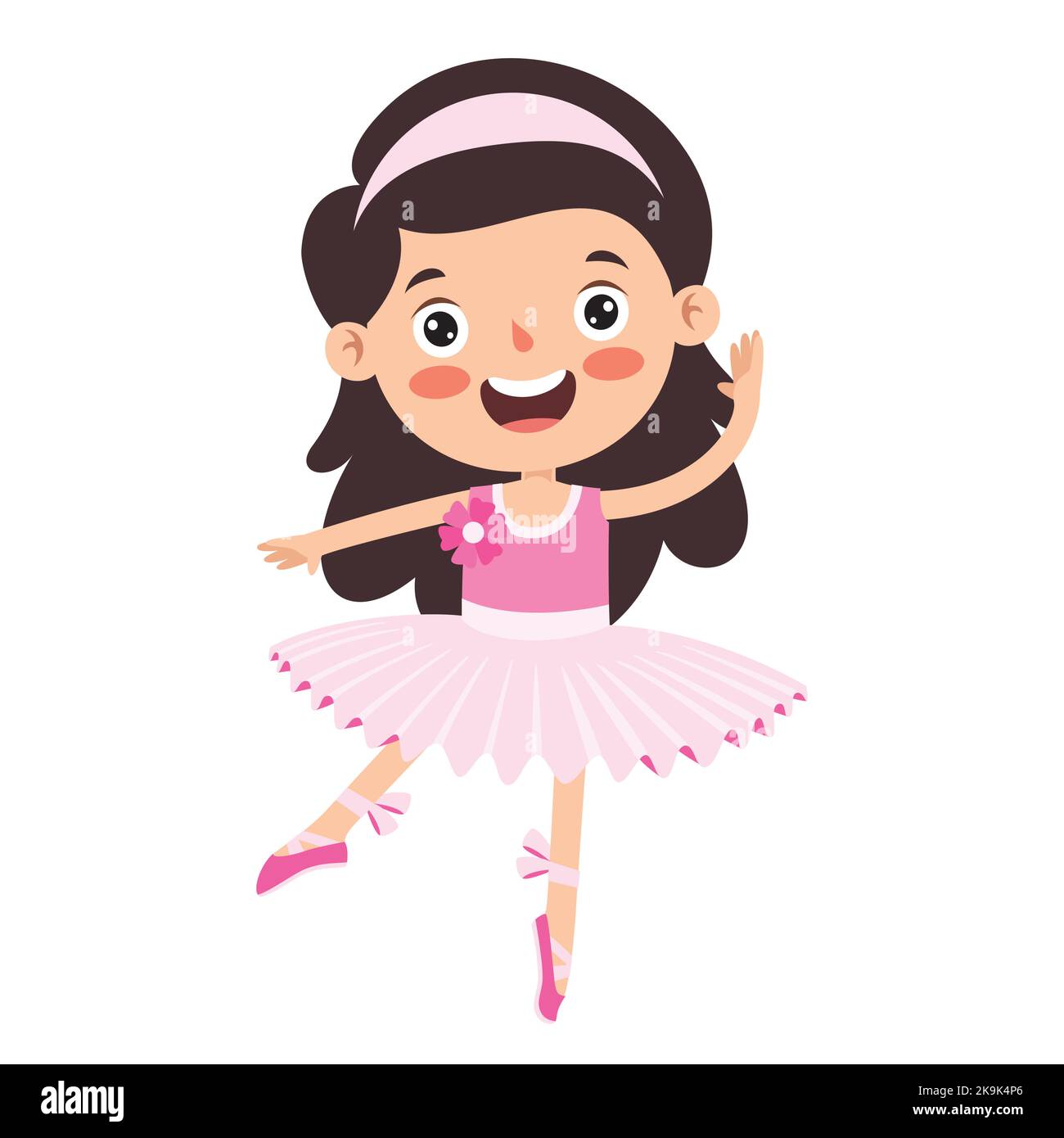 Cartoon Character Performing Classical Ballet Stock Vector Image & Art ...
