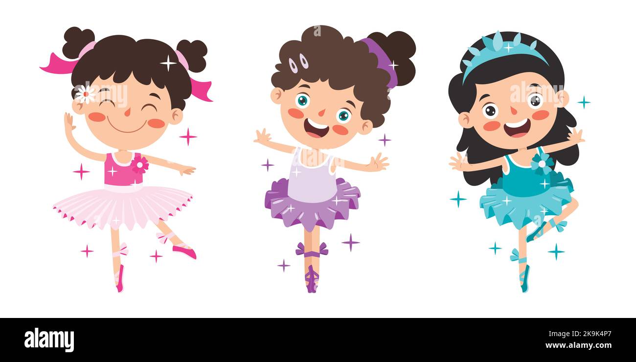 Cartoon Character Performing Classical Ballet Stock Vector Image & Art ...