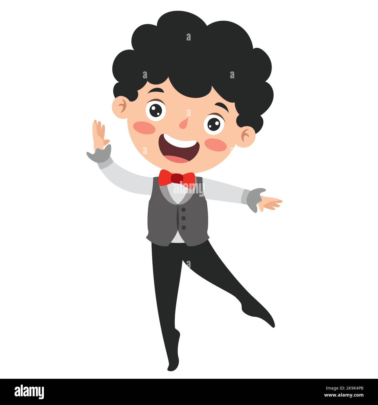 Cartoon Character Performing Classical Ballet Stock Vector Image & Art ...