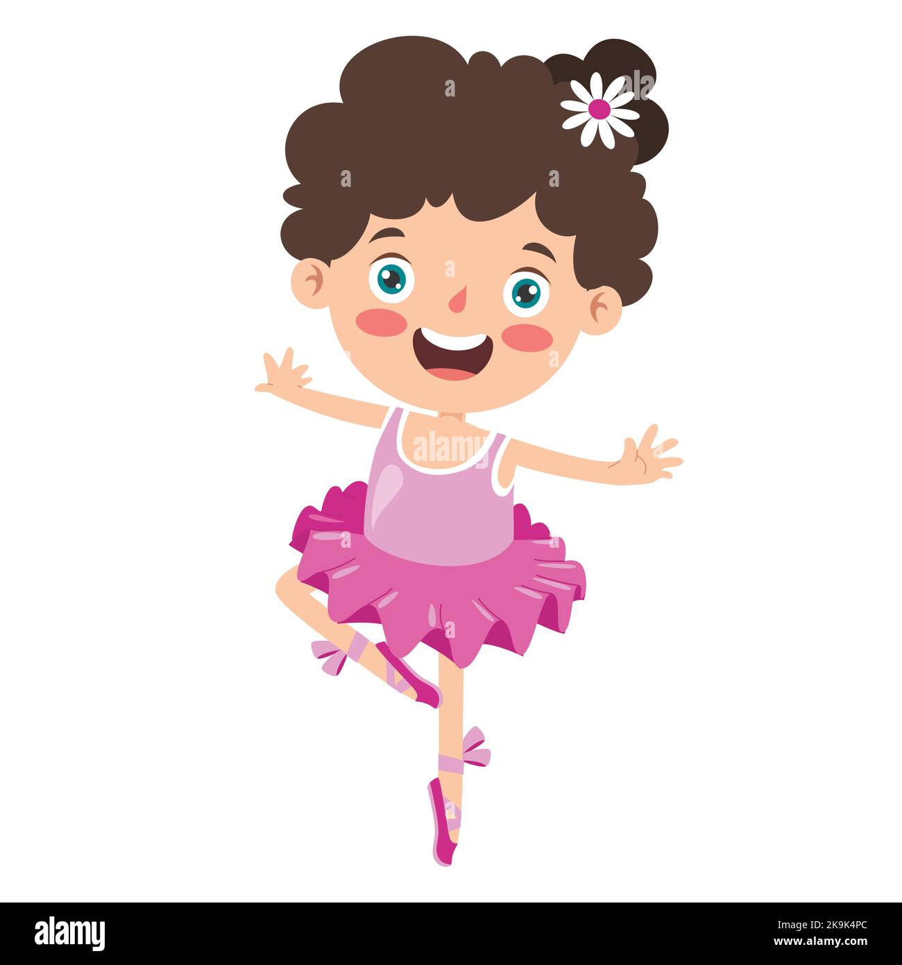 Cartoon Character Performing Classical Ballet Stock Vector Image & Art ...