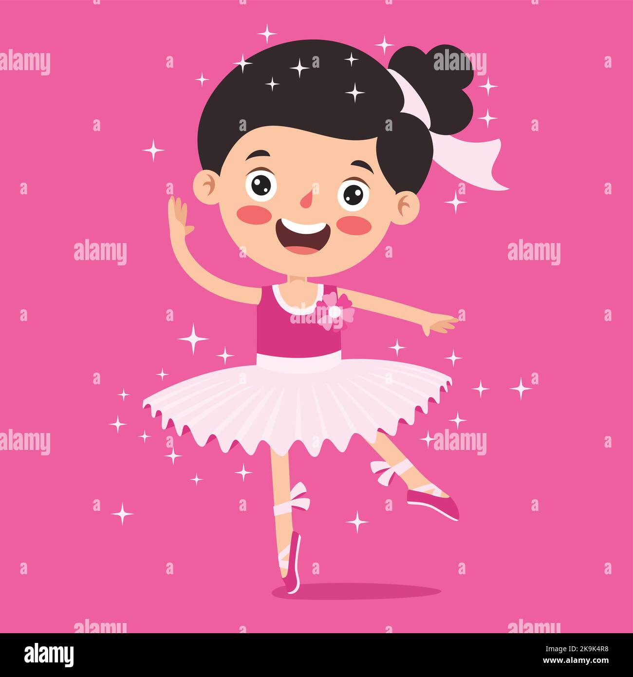 Cartoon Character Performing Classical Ballet Stock Vector Image & Art ...