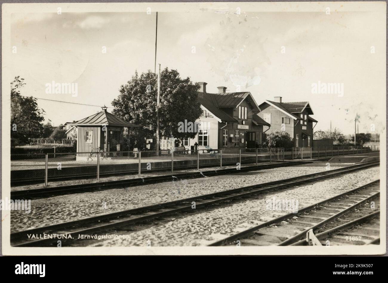 Vallentuna Railway Station Stock Photo - Alamy