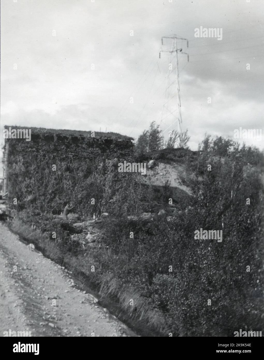 Håmojåkk - Kalixfors, masked shed for transformer Stock Photo - Alamy