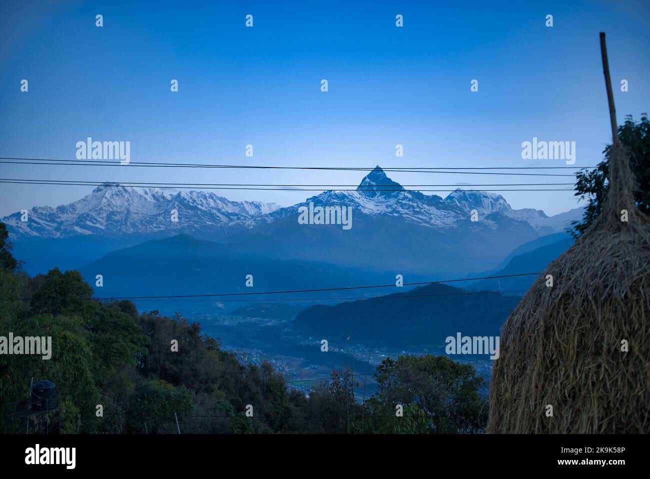Landscapes of the snow peak and mountain ranges in the area surrounding ...