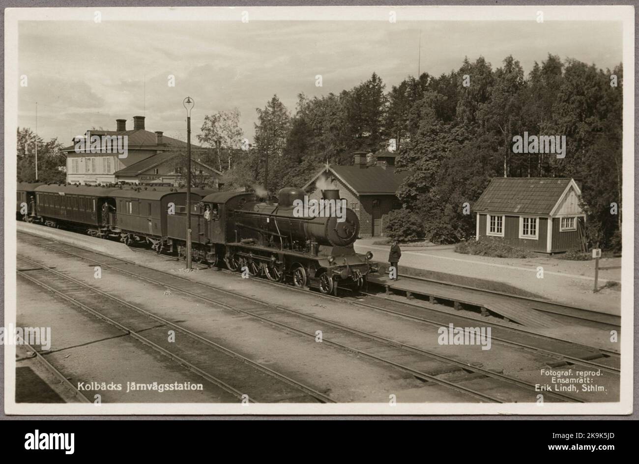 Kolbäcks Railway Station. Stockholm - Västerås - Bergslagen Railways ...