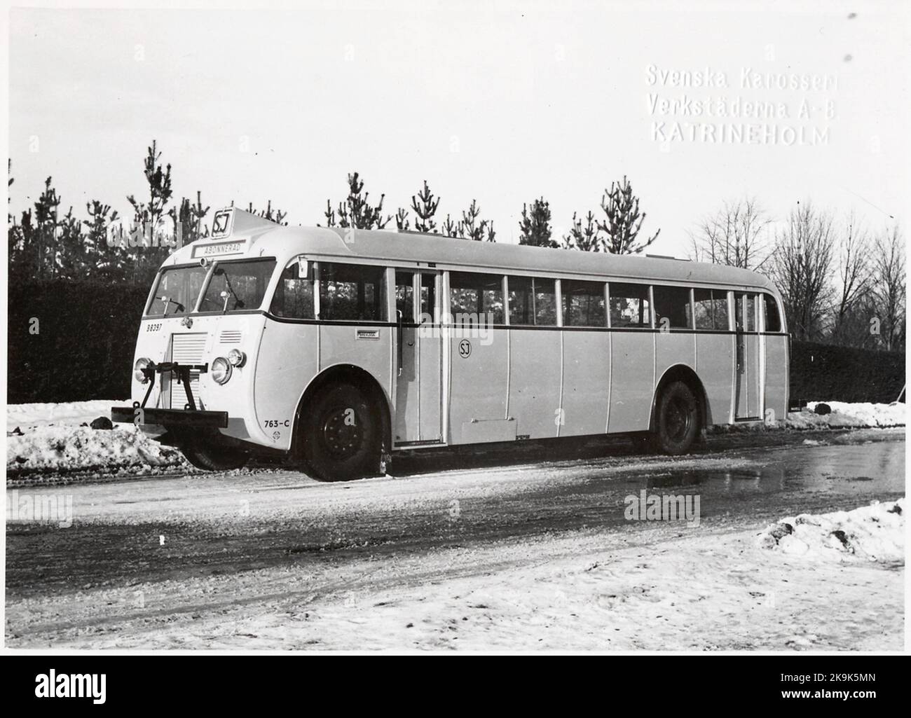 State Railways, SJ Bus 763-C Stock Photo - Alamy