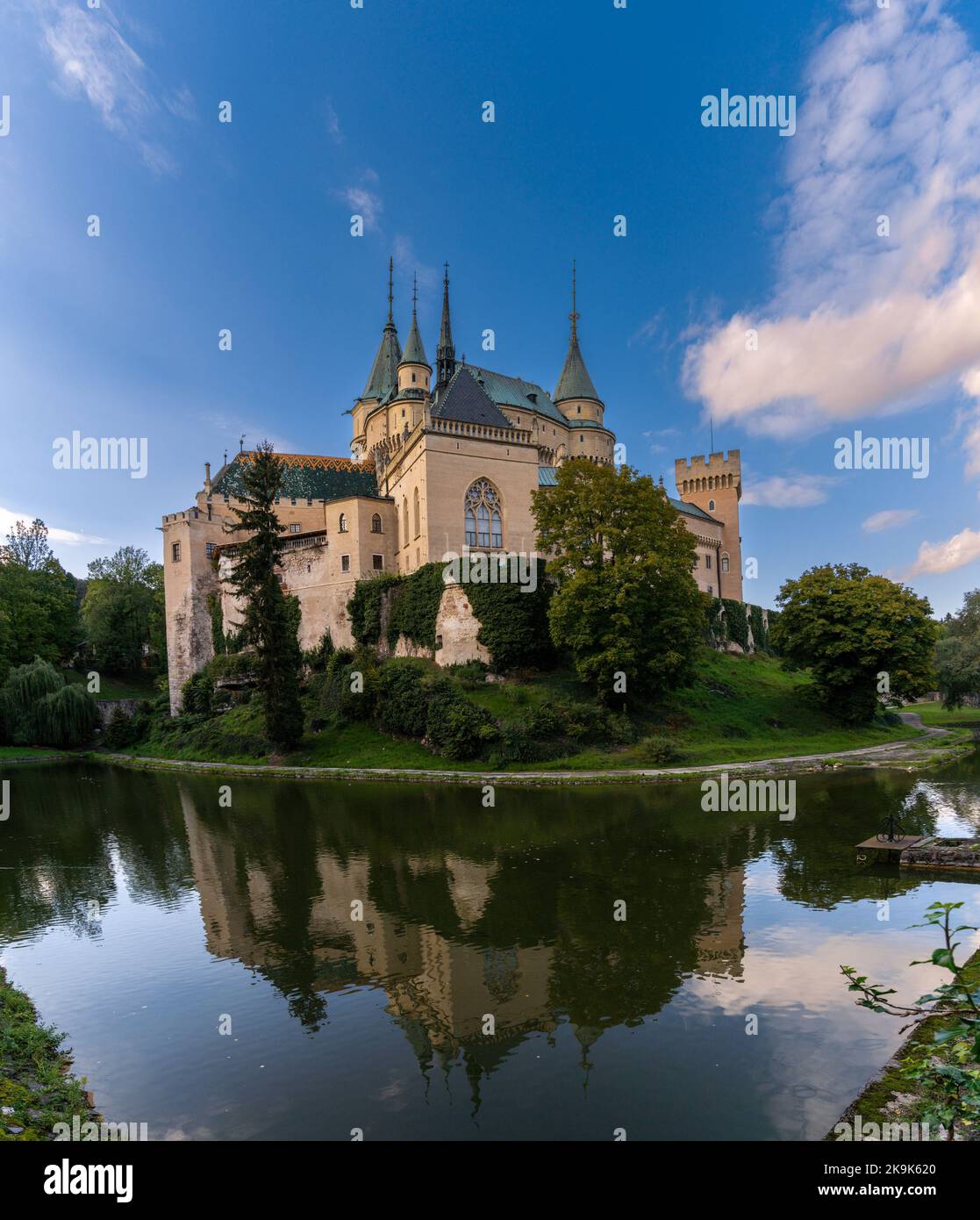 Bojnice, Slovakia - 26 September, 2022: view of the Bojnice Castle with ...
