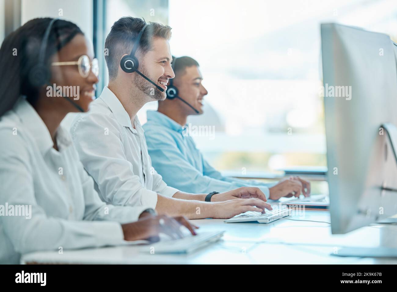 Call center team, telemarketing and computer consulting, crm contact us ...