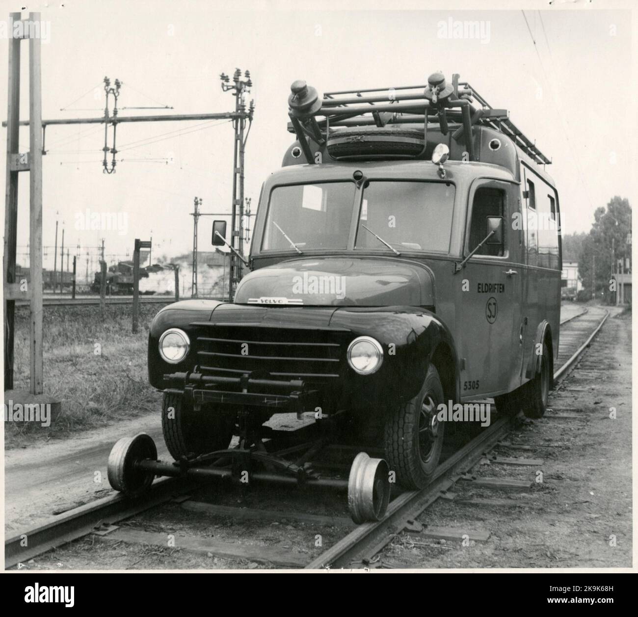 State Railways, SJ Ban Work Fordon 5305, Electric Revision vehicle ...