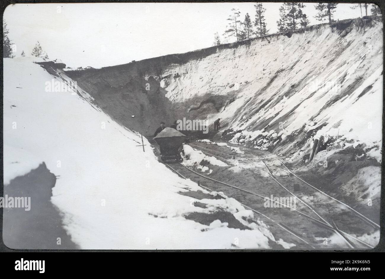 The big cut in Skärträsket, 20000 kbm Stock Photo - Alamy