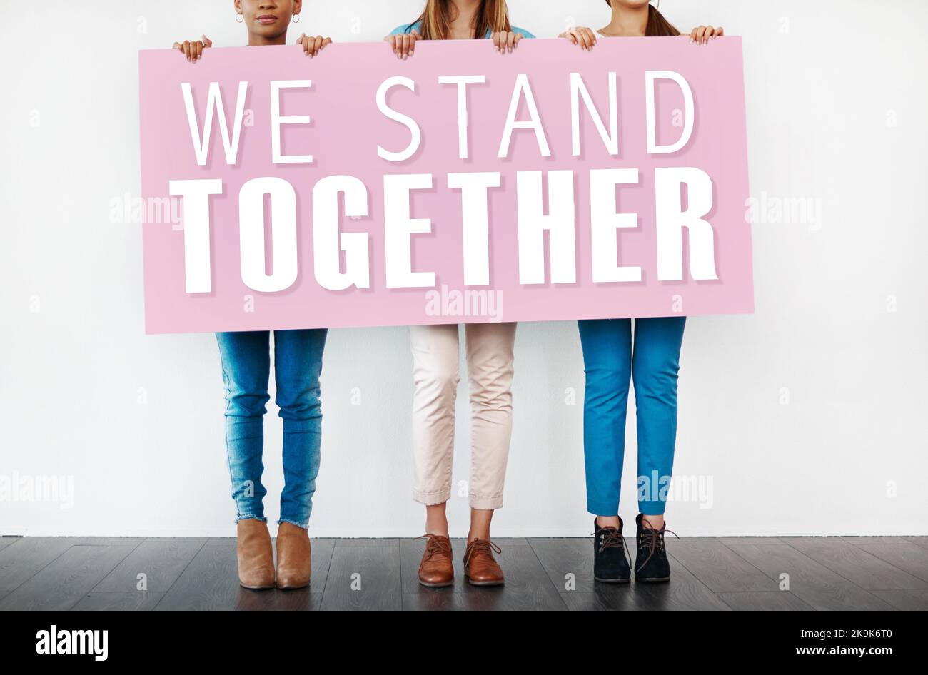 Stand firm in your femininity. Cropped studio shot of a group of young ...