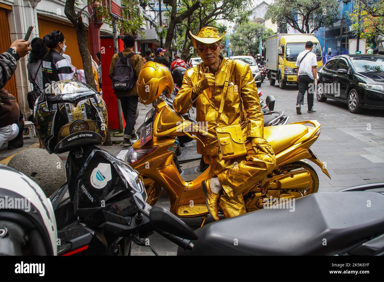 Bandung, West Java, Indonesia. 29th Oct, 2022. Yandi poses for take a ...