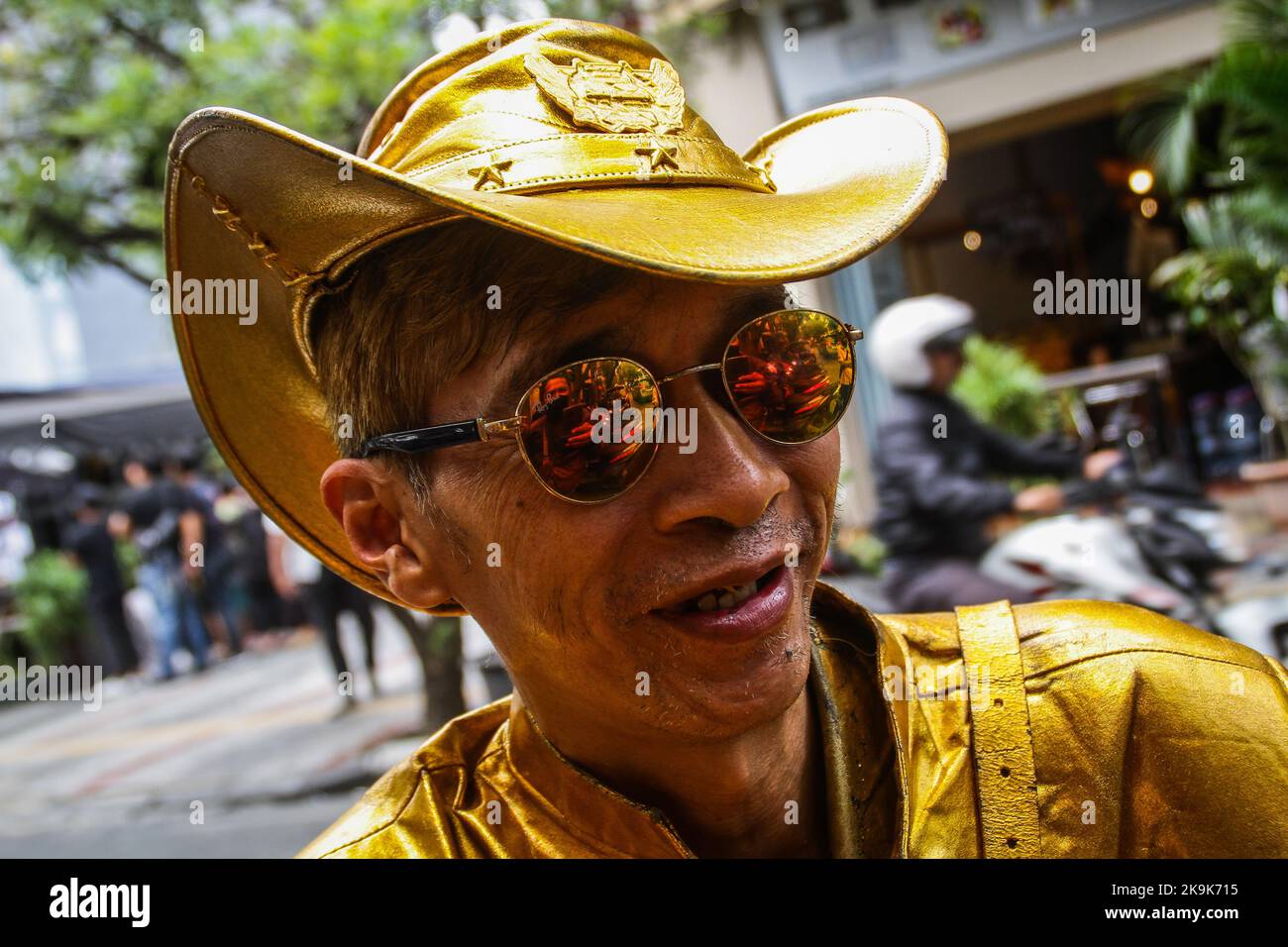 Bandung, West Java, Indonesia. 29th Oct, 2022. Yandi poses for take a ...