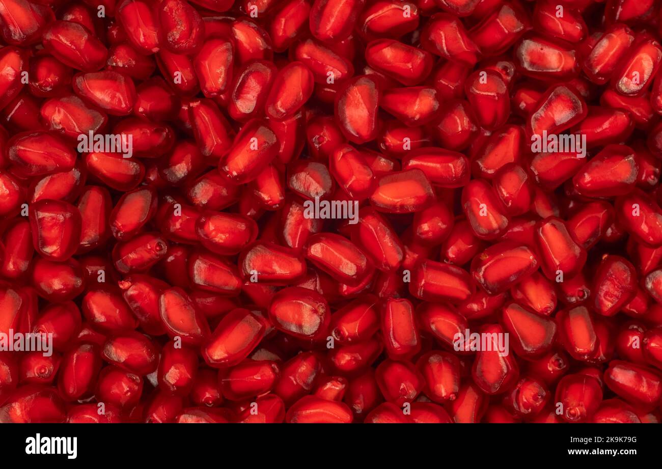 Macro texture of pomegranate. Element of food design Stock Photo - Alamy