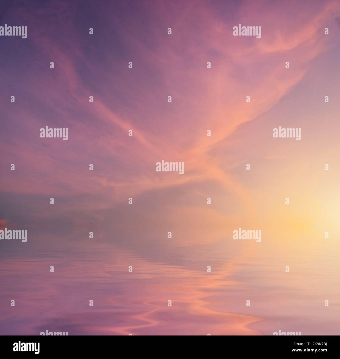 Purple sky background on sunset Stock Photo - Alamy