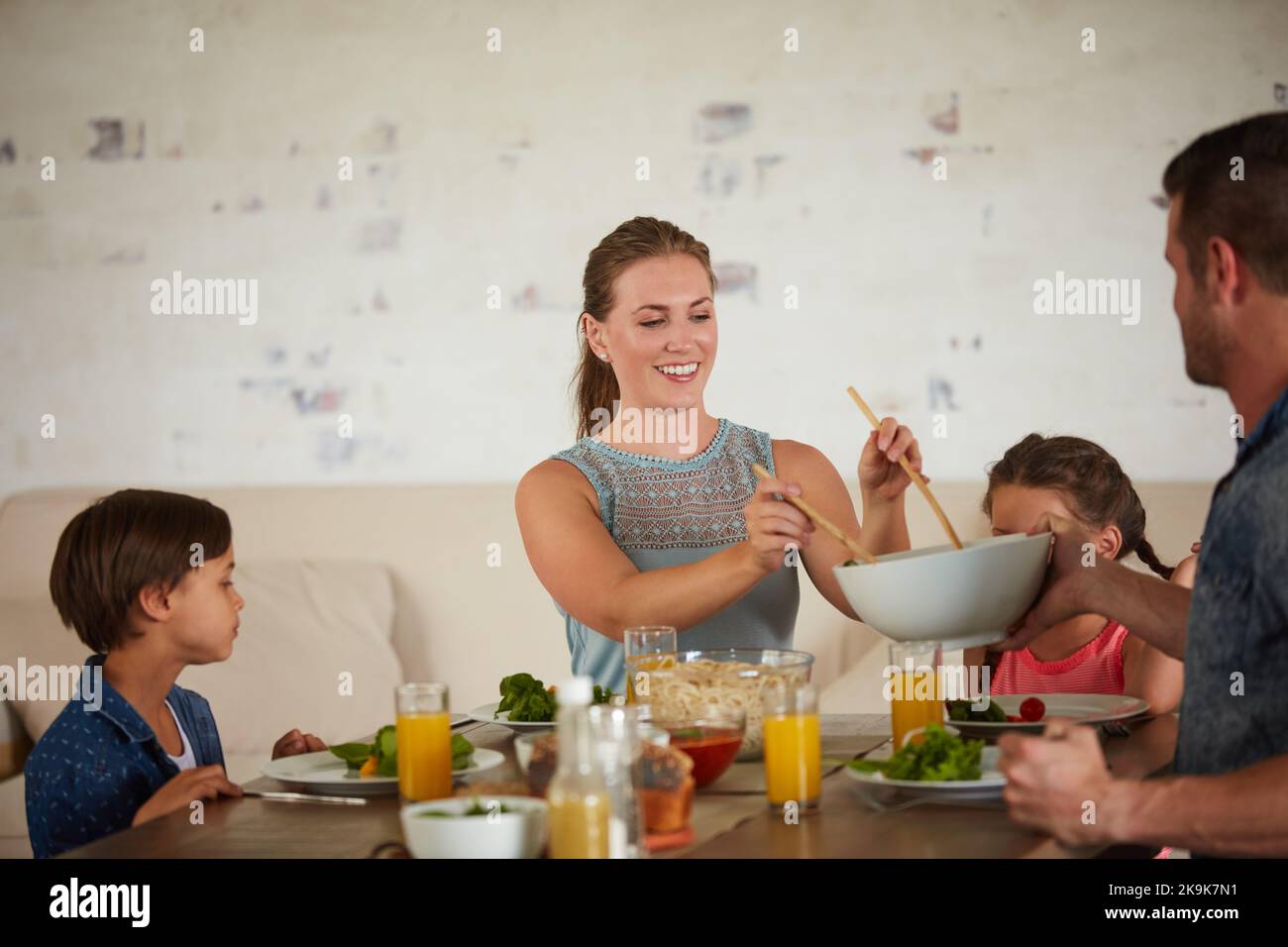 Because families who eat together, grow together. a family of four ...