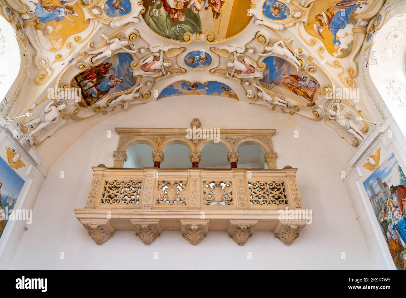 Bojnice, Slovakia - 26 September, 2022: the balcony and colorful ...