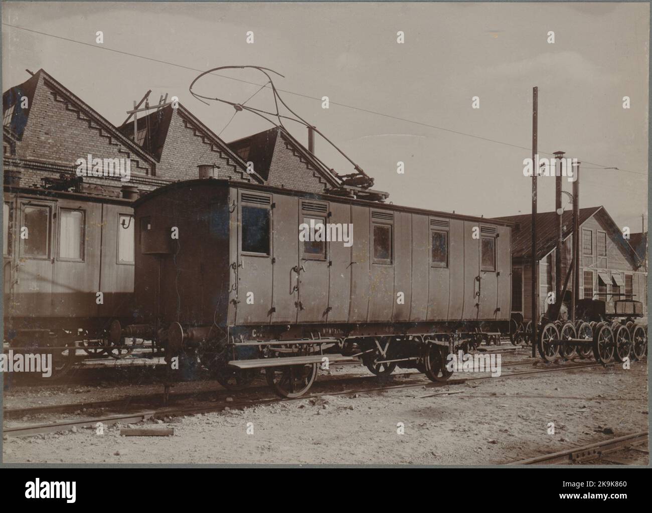 The experimental track Stockholm - Järva..state's railways SJ ...