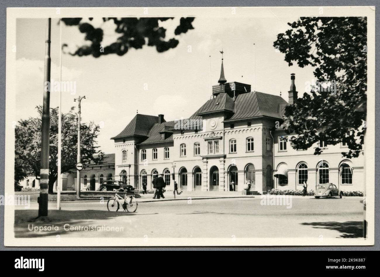 The central station house from the street side in Uppsala Stock Photo ...