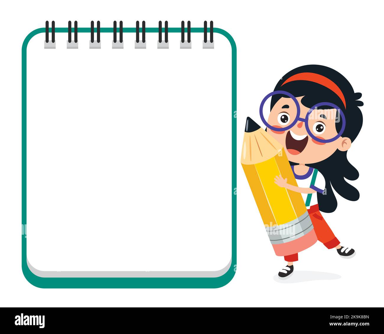 Blank Note Paper For Children Education Stock Vector Image & Art - Alamy