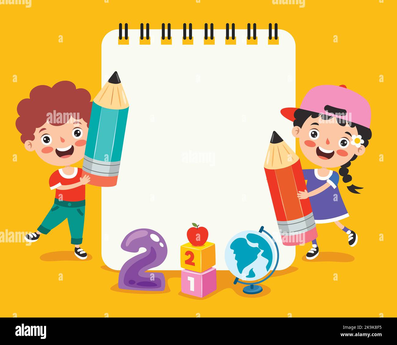 Boy write diary Stock Vector Images - Alamy