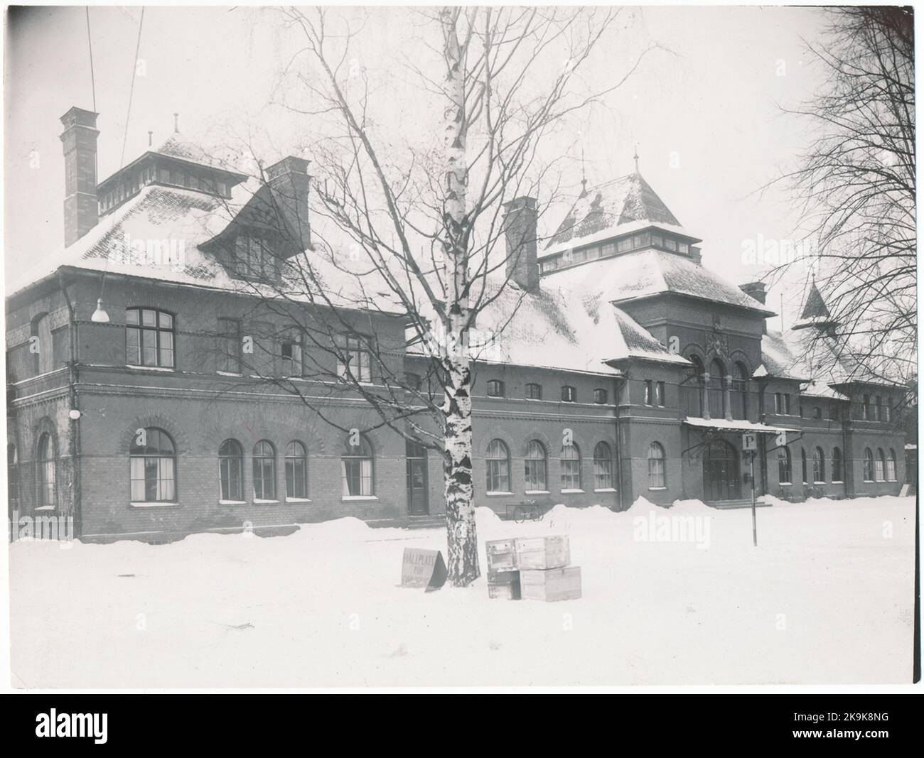 Krylbo Railway Station. From station plan Stock Photo - Alamy