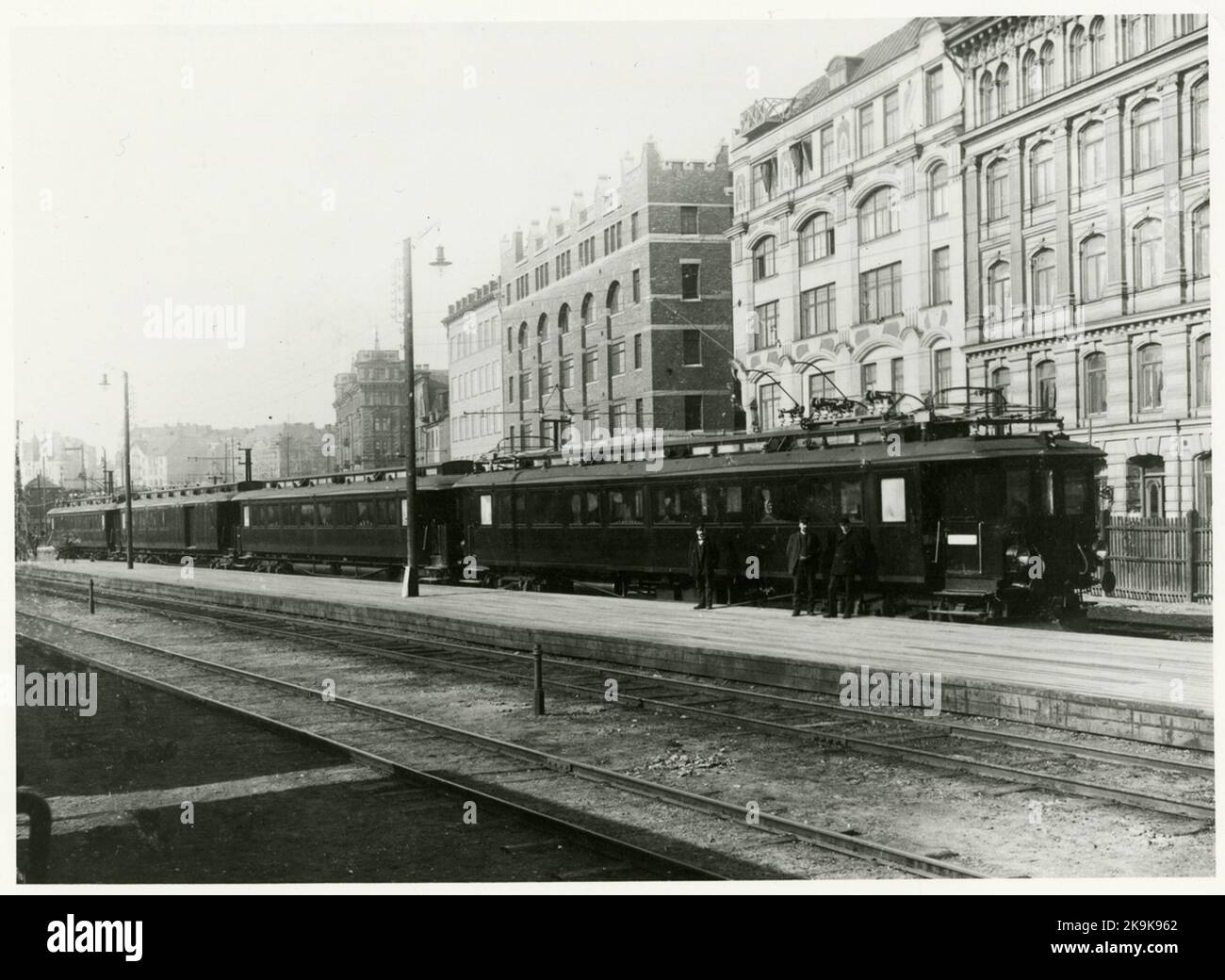 First electric motor car train in Stockholm Stock Photo - Alamy