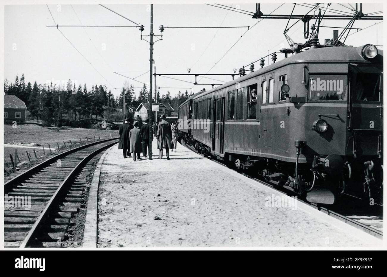 Østfoldbanen. Motor Values at Station. Norska Statsbanorna, NSB, BM 65A ...