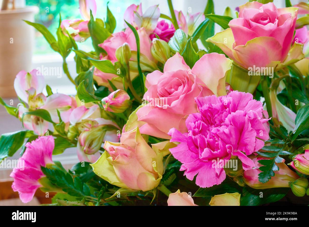 Beautiful bouquet of flowers. Bouquet with different kind of flowers ...