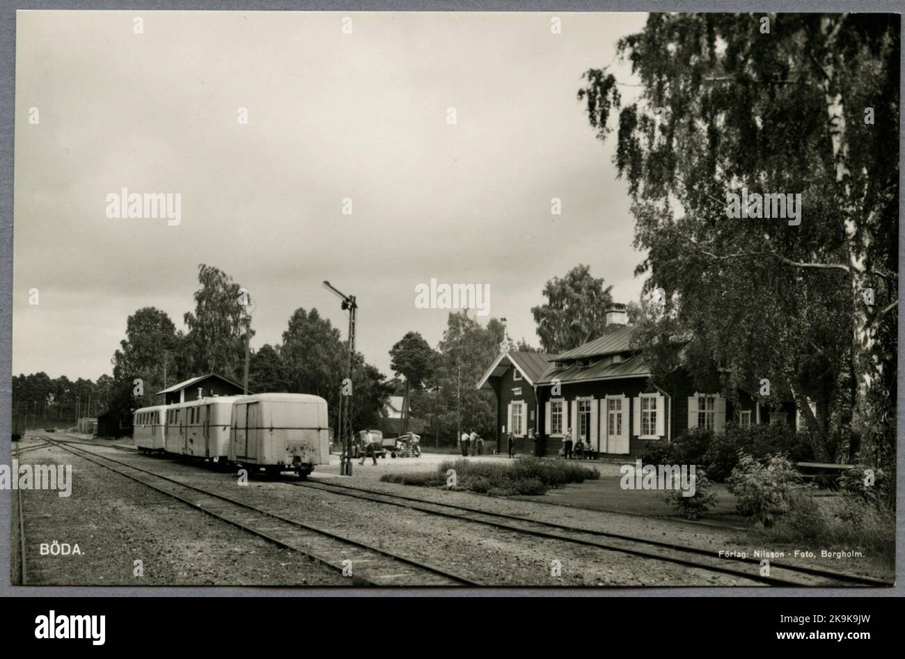 Böda railway station Stock Photo - Alamy