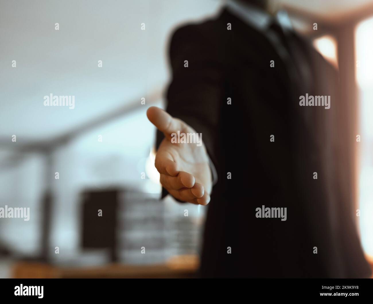 Allow me to extend a warm welcome. Closeup shot of an unrecognizable ...