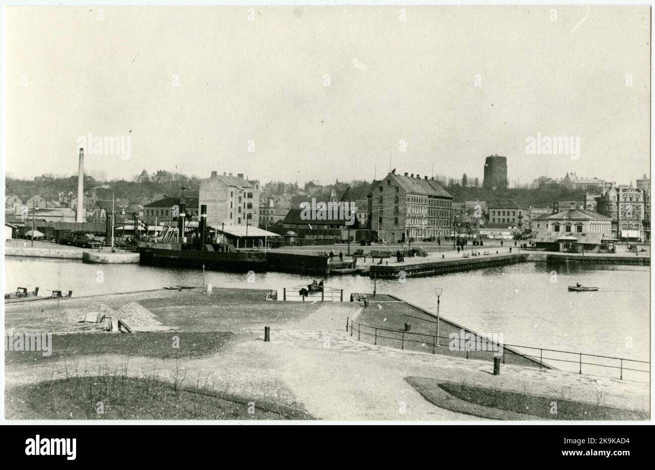 The steam ferry in the ferry location Stock Photo - Alamy