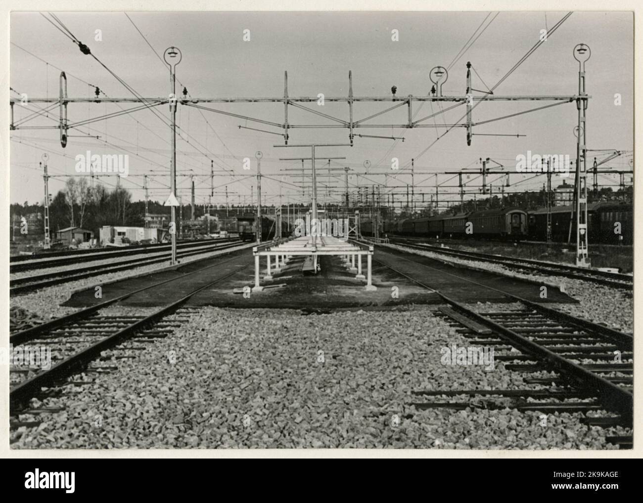 Washing facility at Hagalund carriage station Stock Photo - Alamy