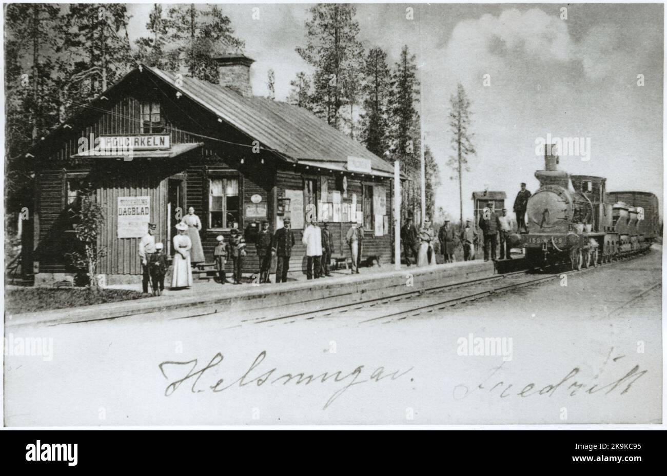 Ore train at the Arctic Circle station on the ore track. The State ...