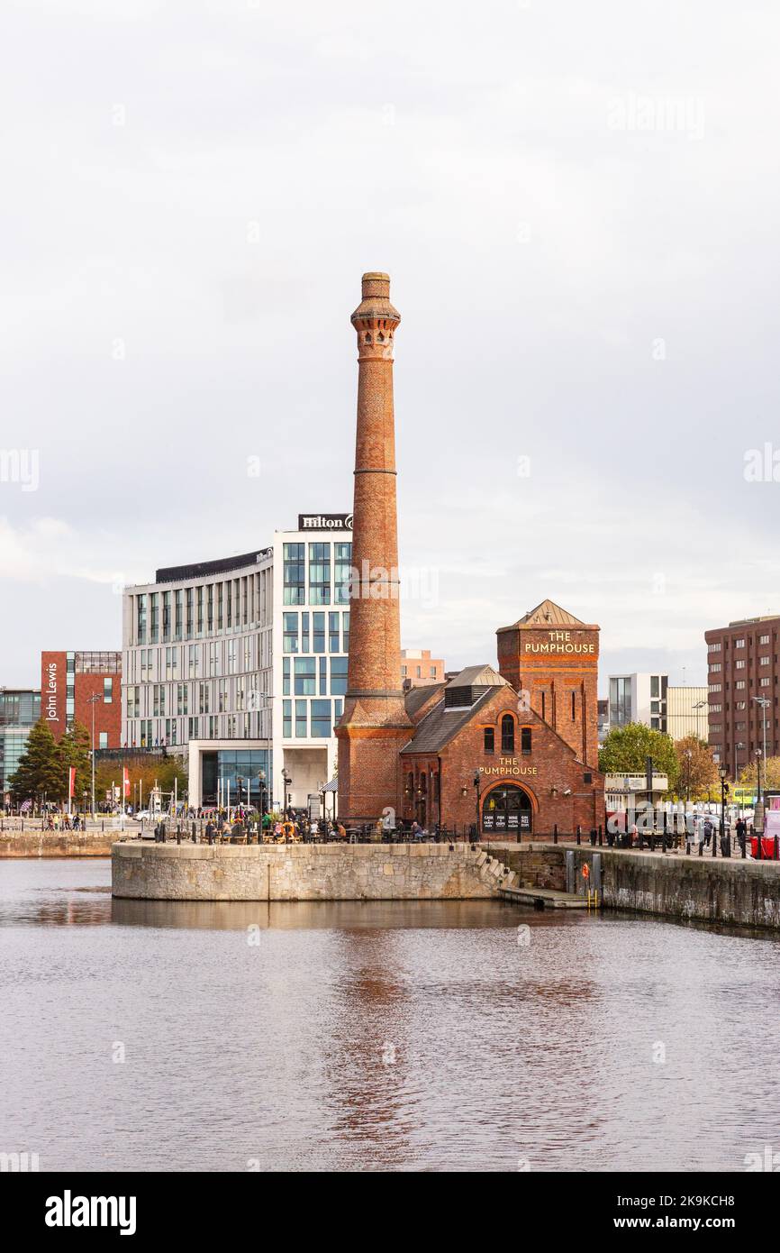 The Pumphouse Pub, Hartley Quay, Royal Albert Dock, Liverpool Stock ...