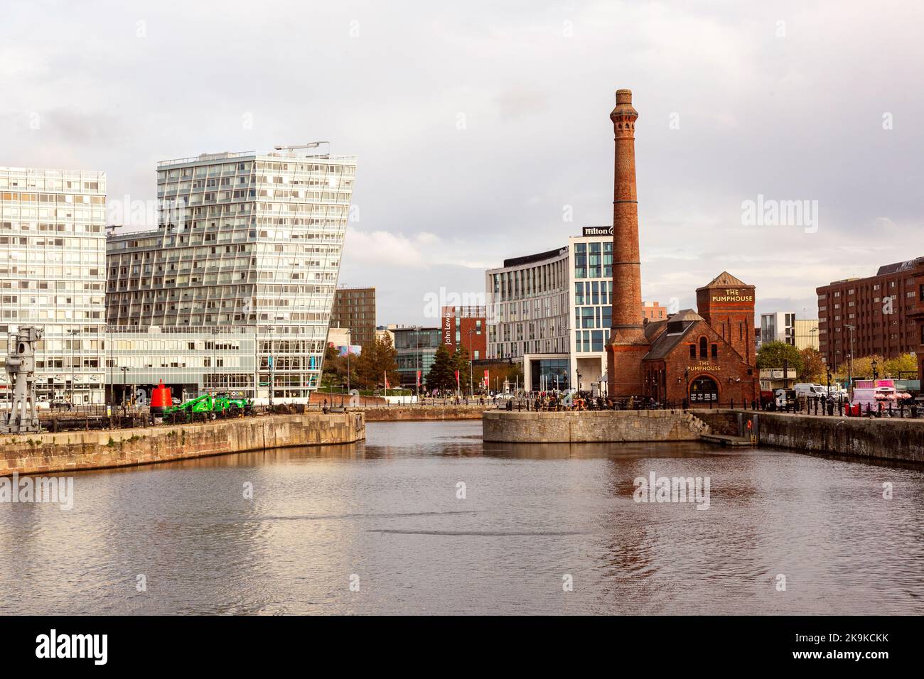 The Pumphouse Pub, Hartley Quay, Royal Albert Dock, Liverpool Stock ...