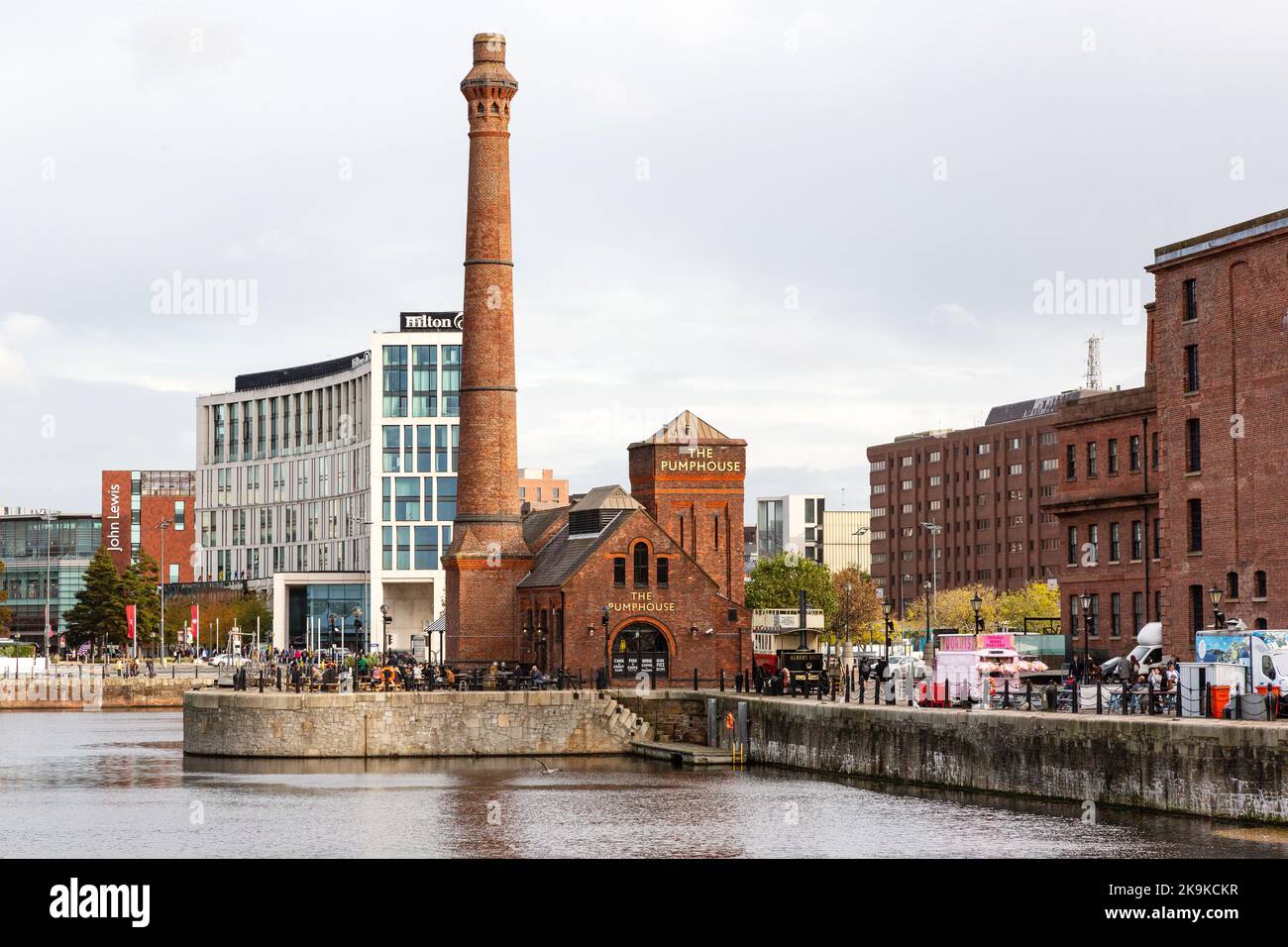 The Pumphouse Pub, Hartley Quay, Royal Albert Dock, Liverpool Stock ...