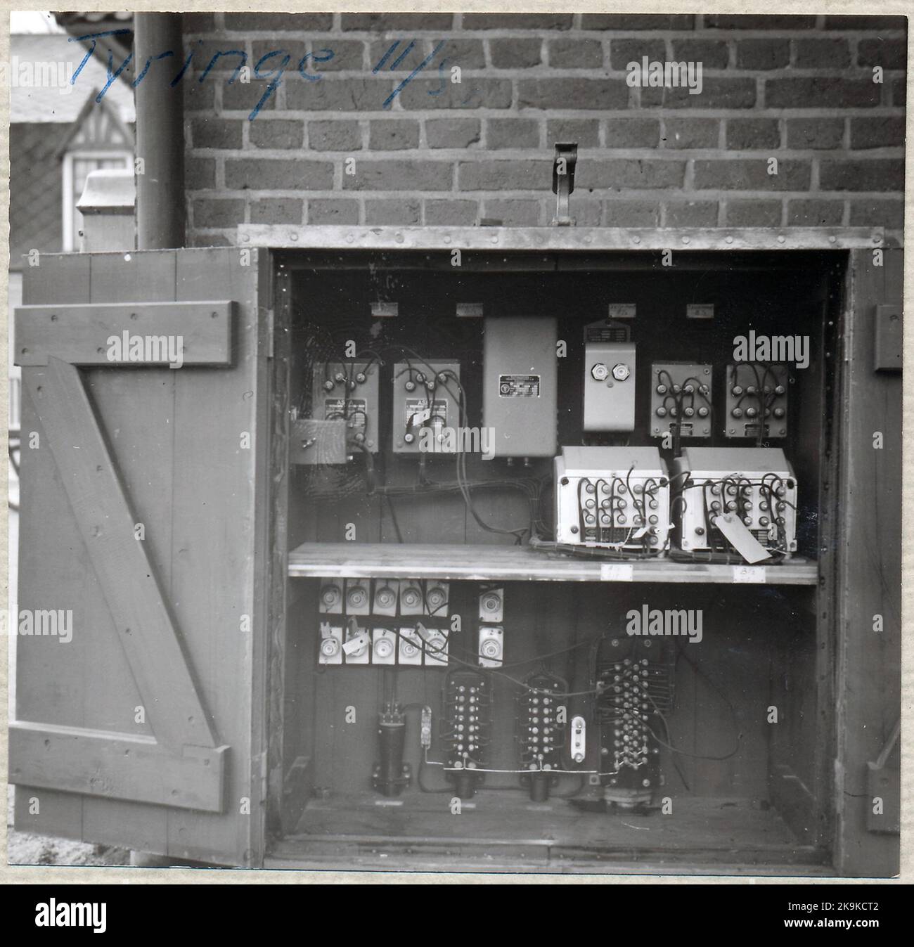Signal cabinet at Tyringe station Stock Photo - Alamy
