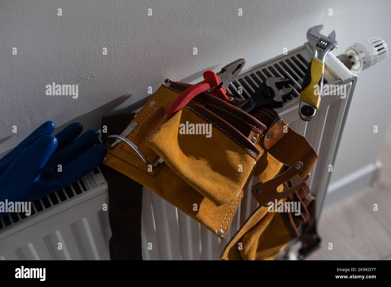 tools on the radiator heat Stock Photo - Alamy