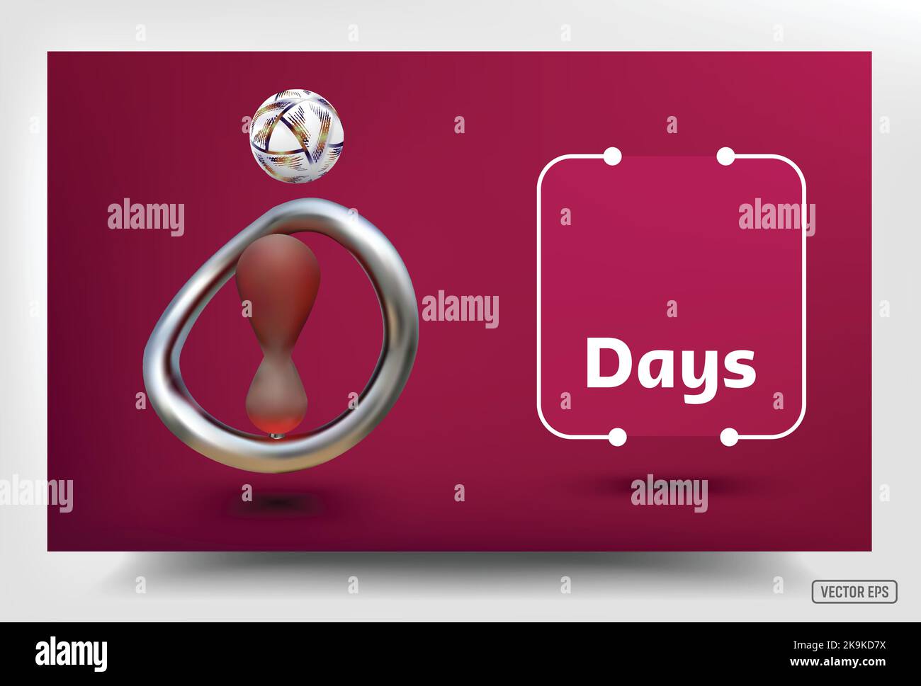 THE World Cup Qatar 2022 Countdown Clock Stock Vector Image & Art - Alamy