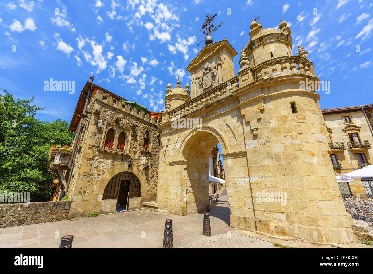 View of Santa Ana arch old gate of the Durango wall built in 1566 but ...