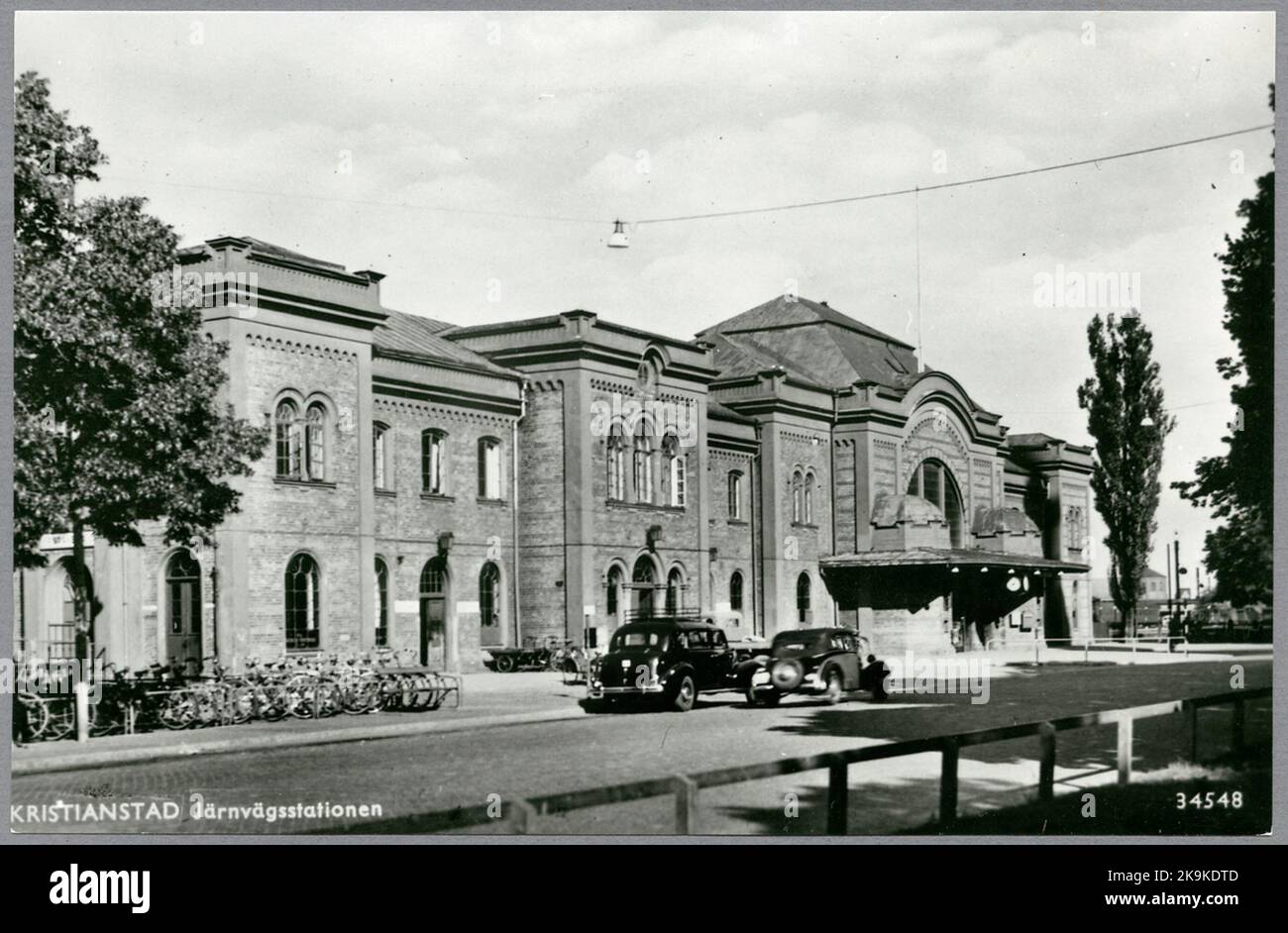 The railway station in Kristianstad Stock Photo - Alamy
