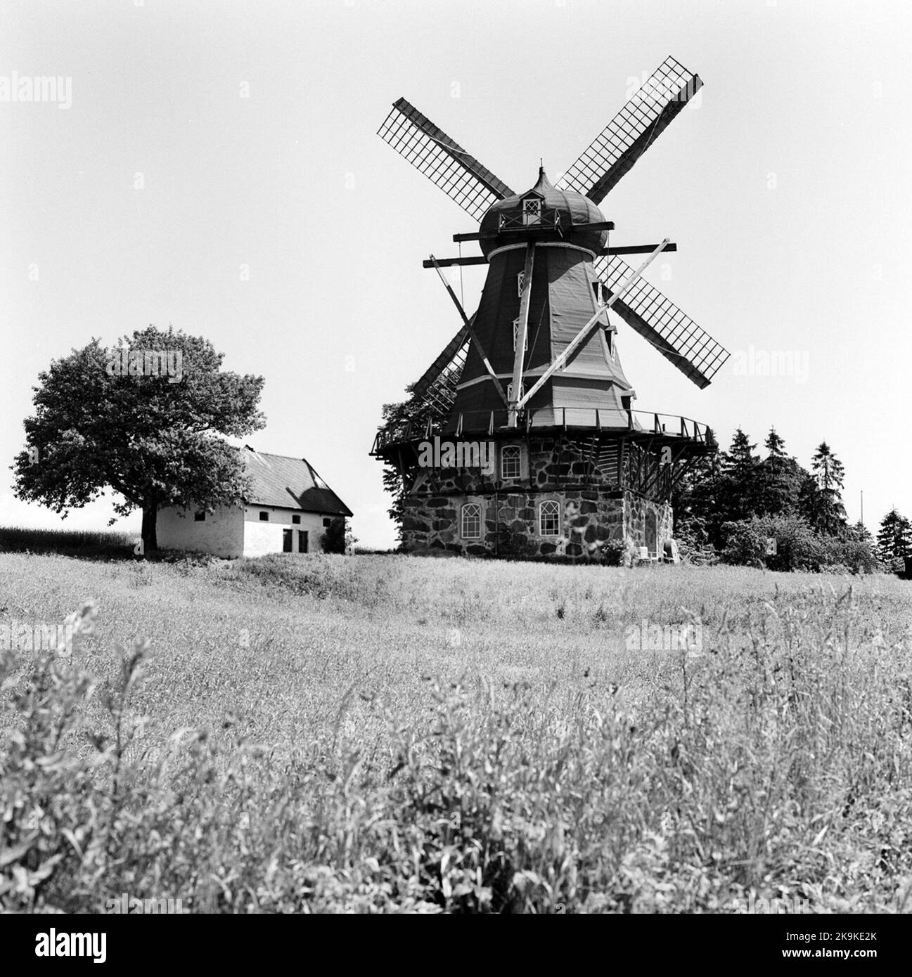 Windmill. TV recording Bombi Bitt and I Stock Photo - Alamy