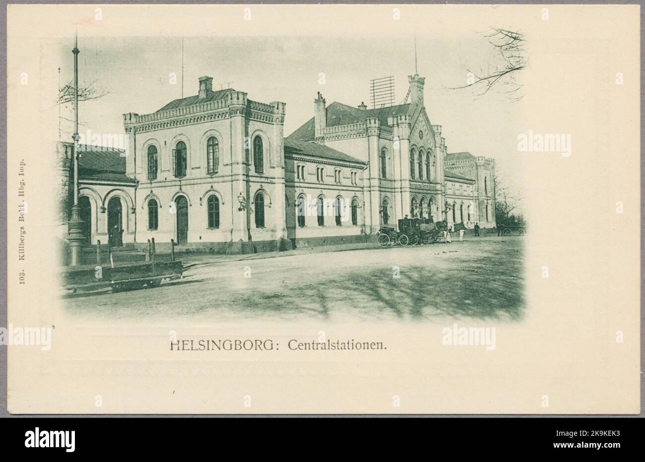 Helsingborg Central Station seen from the street side Stock Photo - Alamy