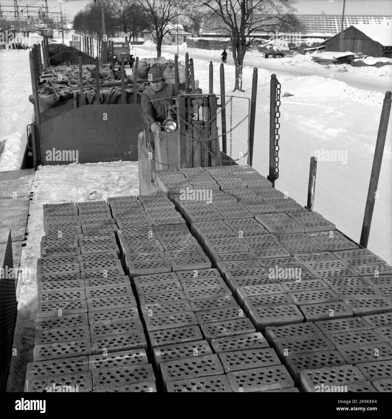 Tegel loading at Sala station, stn Stock Photo - Alamy