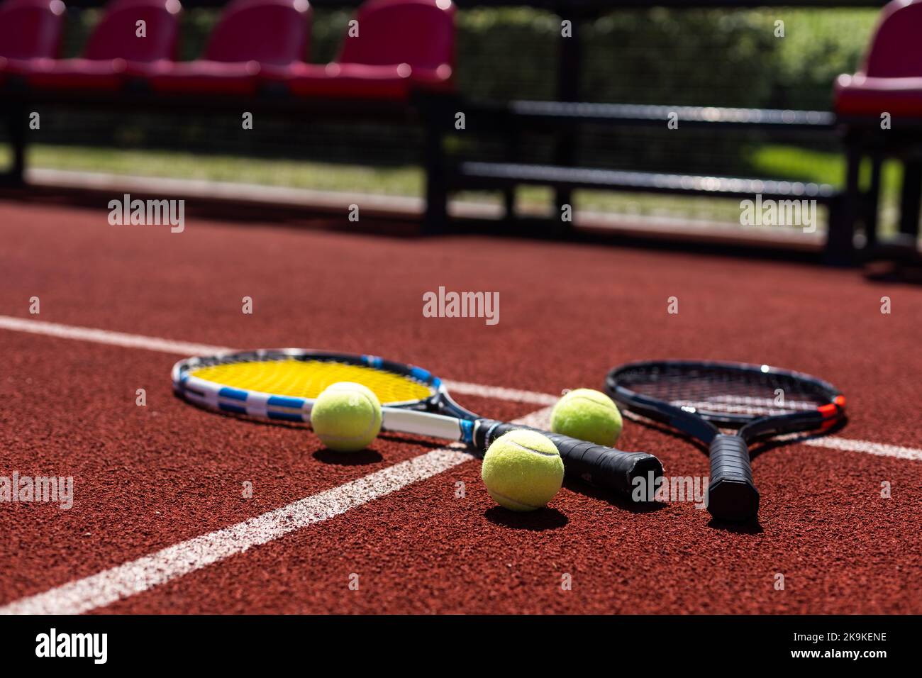 Tennis rackets, Tennis Ball, Backgrounds Stock Photo - Alamy