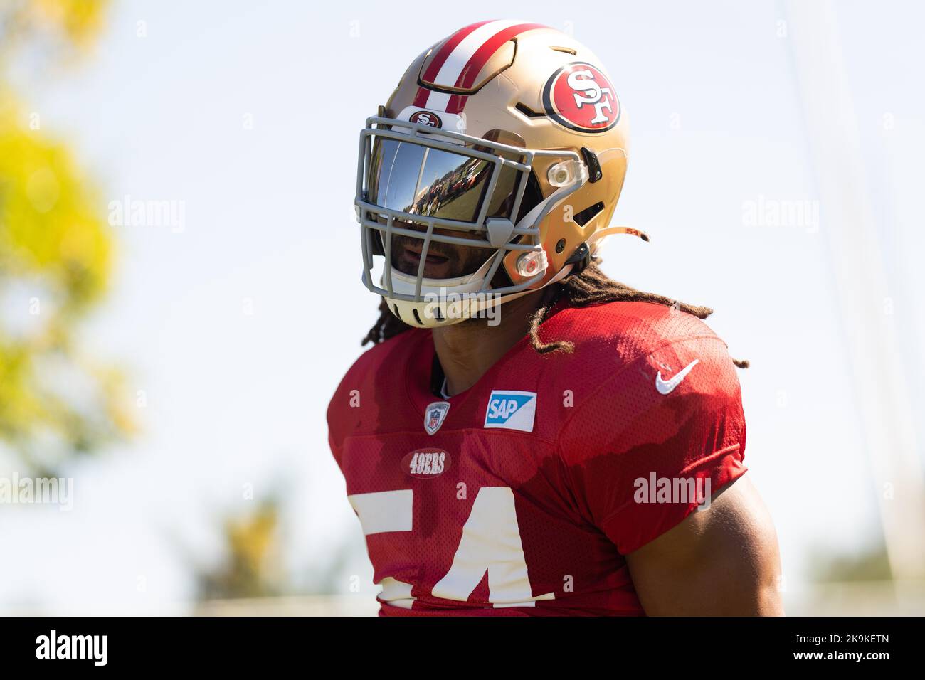 Oct 27, 2022; Santa Clara, CA, USA; San Francisco 49ers linebacker Fred ...