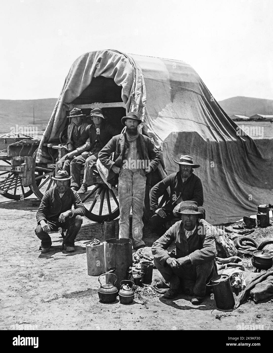 Boer Farmers Outspending In South Africa During The Boer War Stock