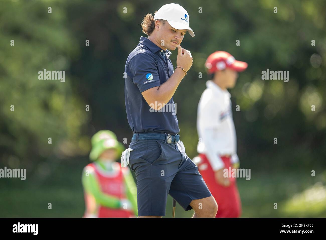CHONBURI, THAILAND - OCTOBER 29: Harrison Crowe of Australia on hole 16 ...