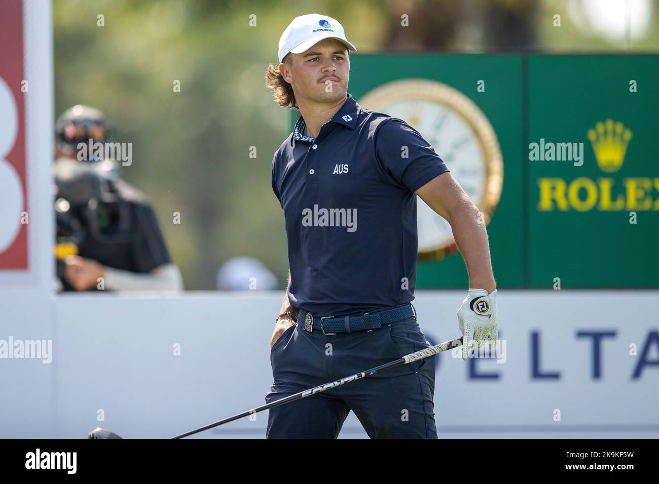 CHONBURI, THAILAND - OCTOBER 29: Harrison Crowe of Australia on the tee ...